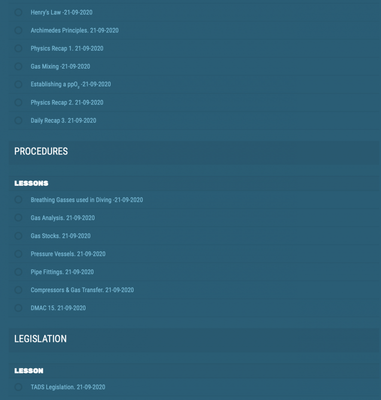 IMCA Trainee Air Diving Supervisors (TADS) Course (E-Learning) - Trauma ...