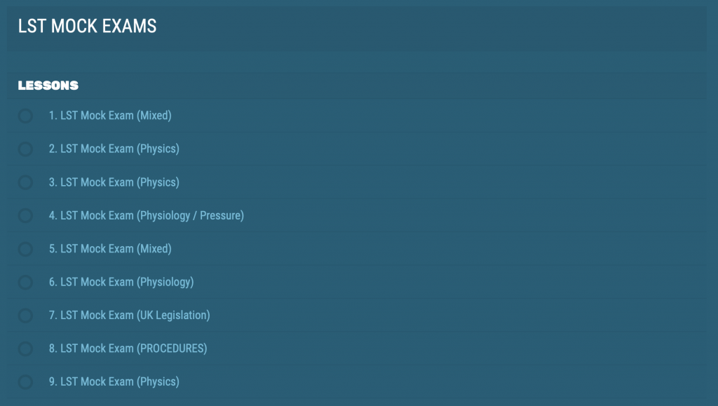 LST Exam Preparation Program - Trauma Training